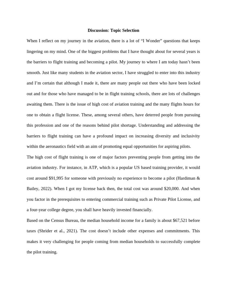 Topic Selection | PDF