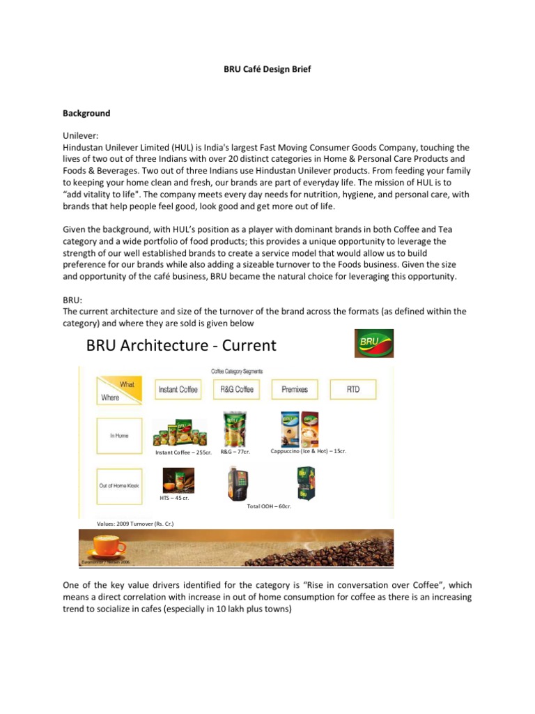 BRU Café Design Brief | Coffeehouse | Coffee