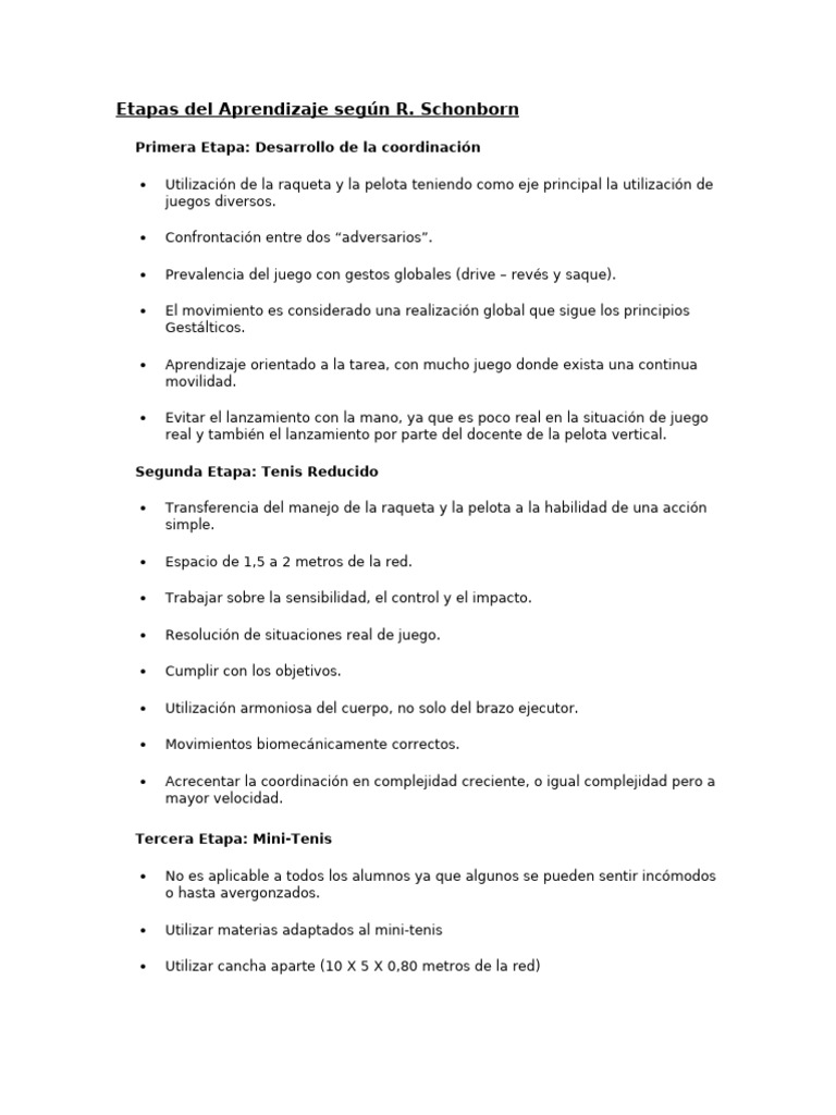 Etapas del Aprendizaje según R | PDF | Aprendizaje | Atención