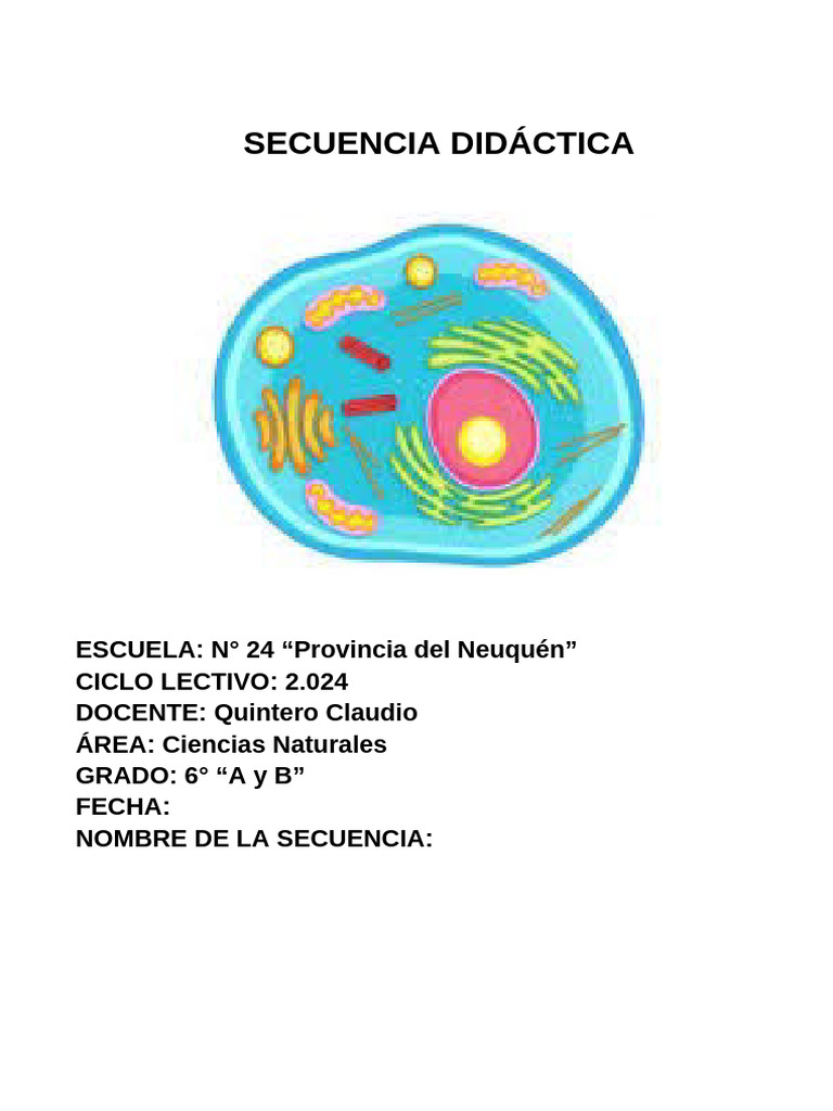 Secuencia Didáctica 2 de Sexto | PDF | Biología Celular) | Microscopio