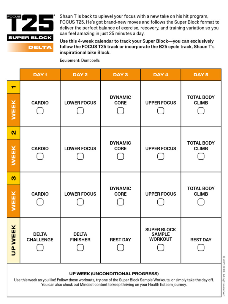 T25 SUPERBLOCK CALENDAR | PDF