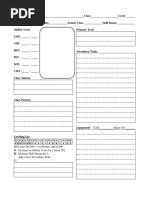 Godbound Character Sheets | PDF