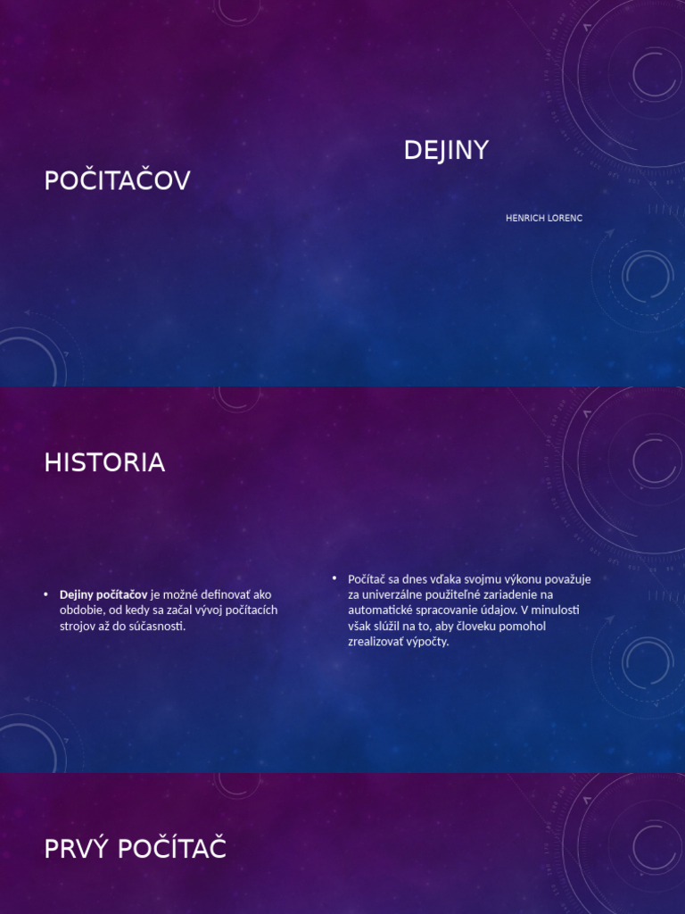 DEJINY POčíTAčOV | PDF