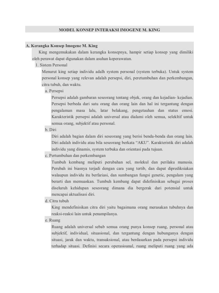 Model Konsep Interaksi M | PDF