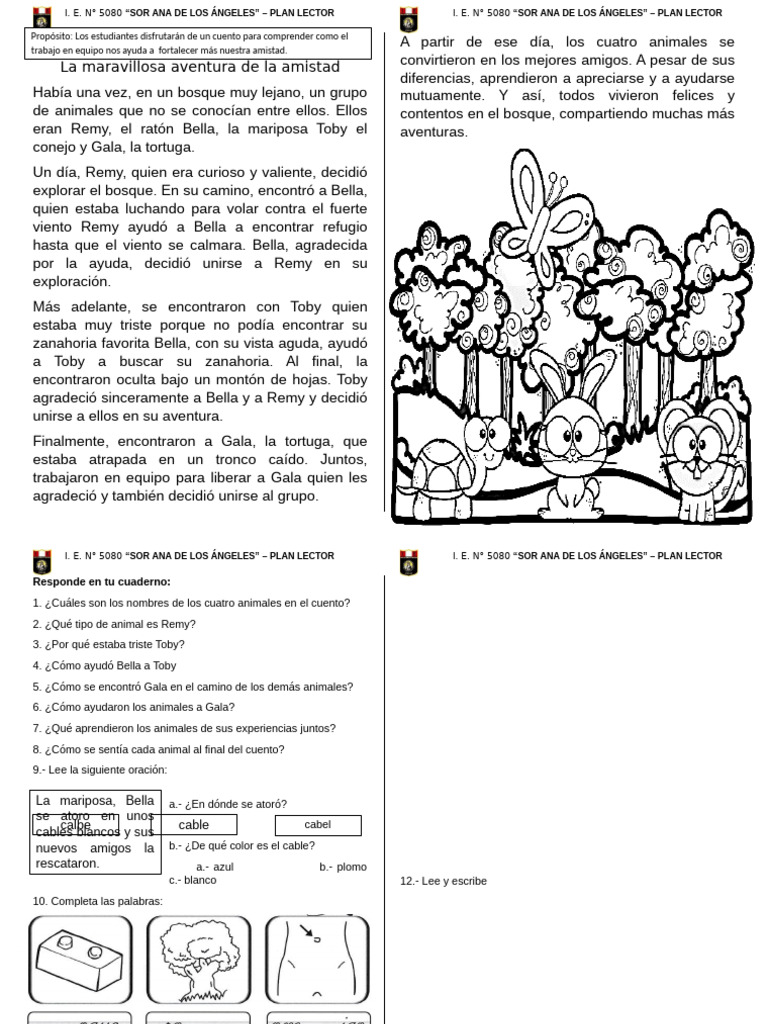 La Maravillosa Aventura de La Amistad Ficha BL | PDF