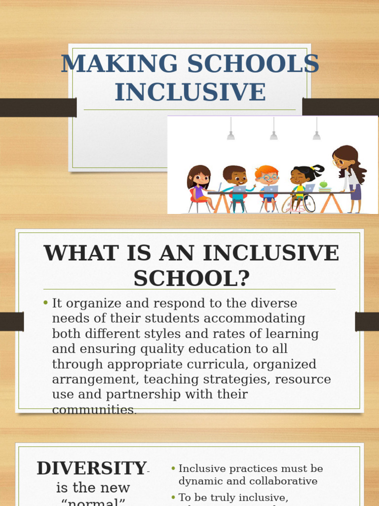 Making Schools Inclusive | PDF | Inclusion (Education) | Human ...