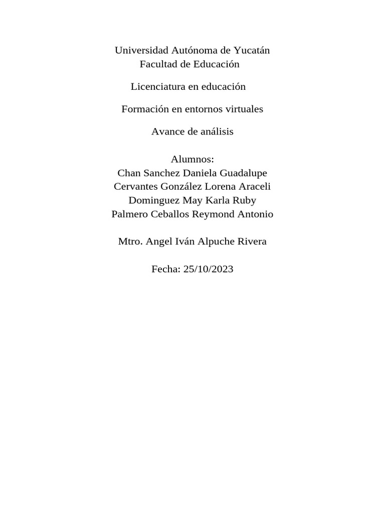 Actividad de Aprendizaje No. 8 - Borrador Análisis | PDF | Aprendizaje | Maestros