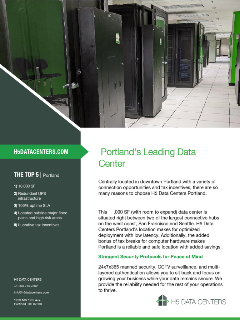 portland-Data Centre | PDF | Data Center | Portland