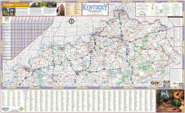Kentucky Road Map Overview | PDF | Kentucky | Infrastructure