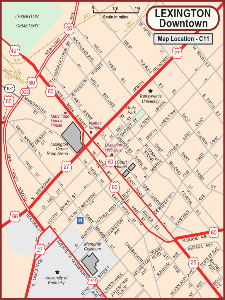 Lexington Downtown Map Overview | PDF