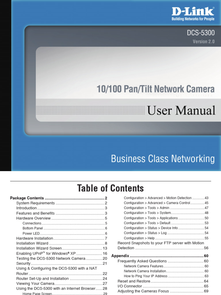 Manual_DCS-5300_A4_v2.00(WW) | PDF | File Transfer Protocol | Port (Computer Networking)