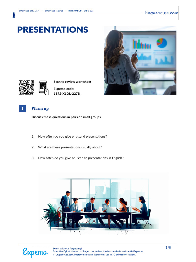 Presentations American English Student B1 B2 | PDF | Vocabulary