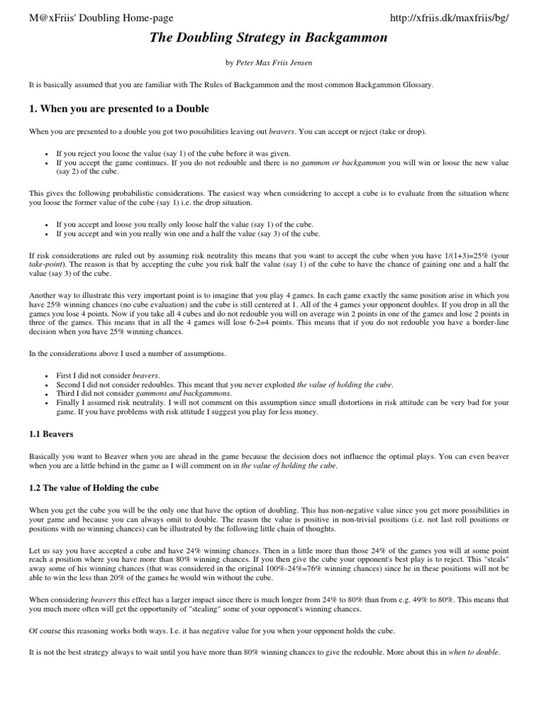 The Doubling Strategy | PDF