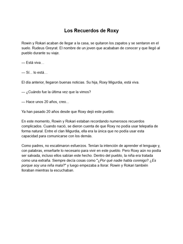 03 - Los Recuerdos de Roxy | PDF | Mago (fantasía)