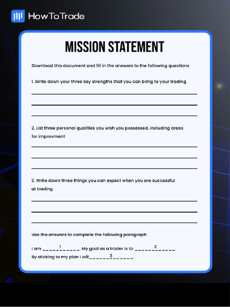 HowToTrade Mission Statement | PDF