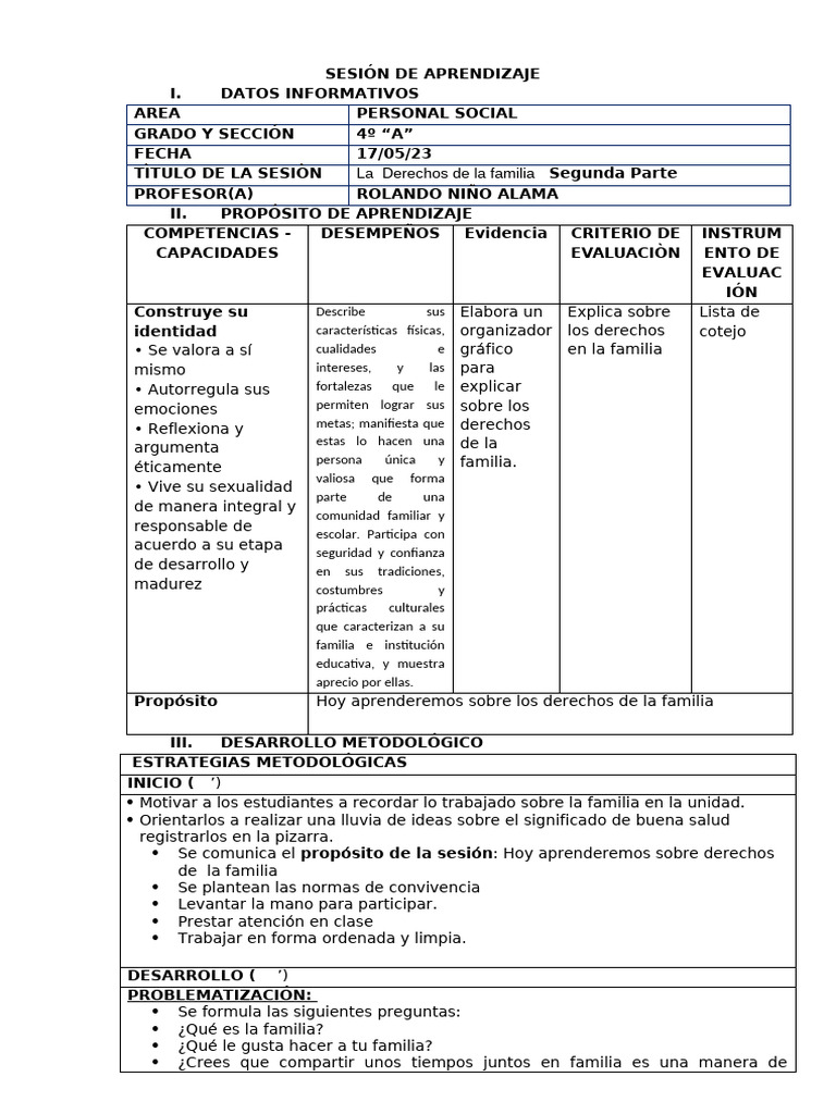 LA FAMILIA PARTE II | PDF | Familia | Aprendizaje