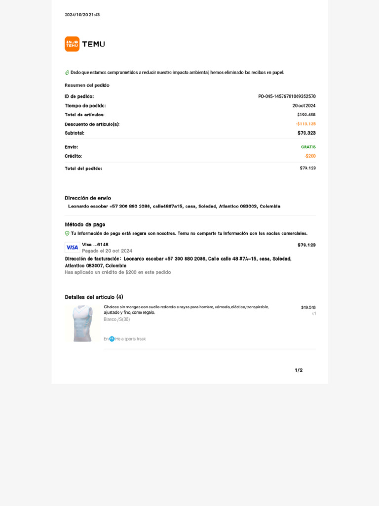 Temu Web Document | PDF