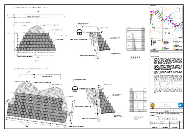 6-Ambuqui Proyectos 2-2-Proyecto Muro Gavión MD 9+150 - 9+200 | PDF