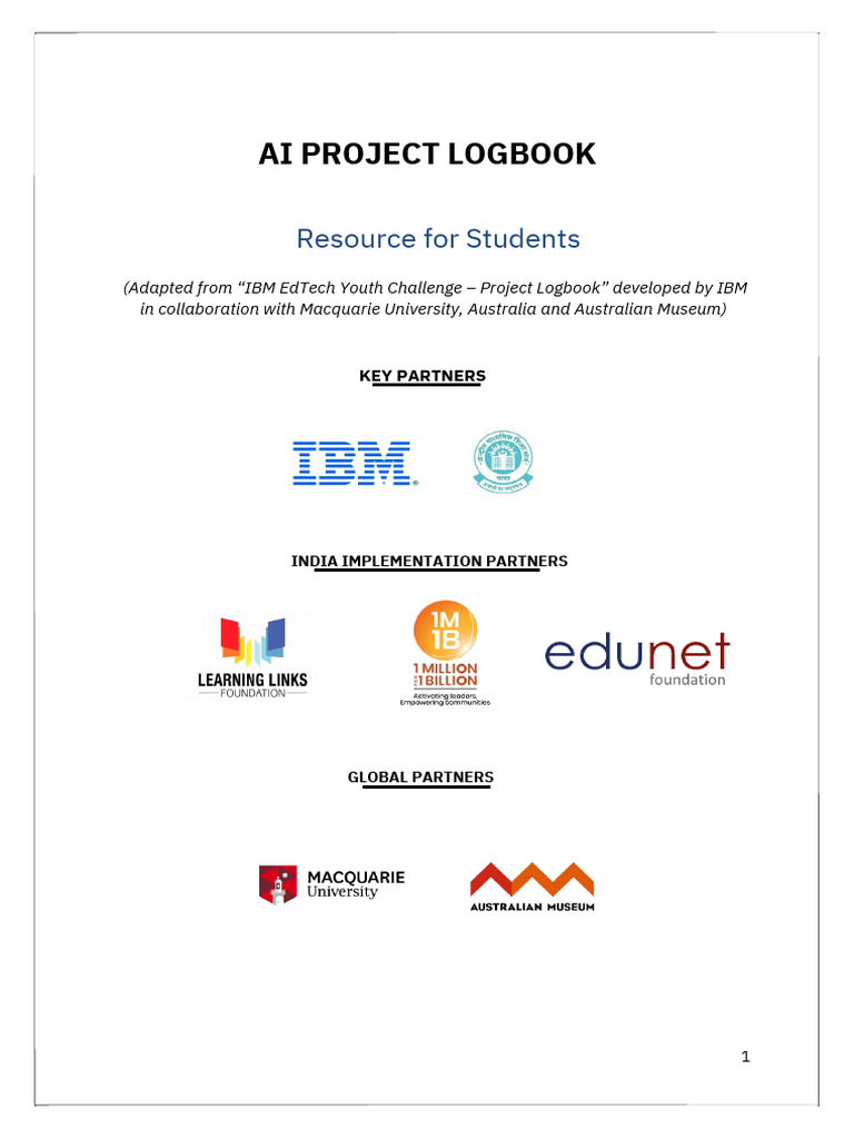 AI Project Logbook PDF | PDF | Intelligence (AI) & Semantics ...