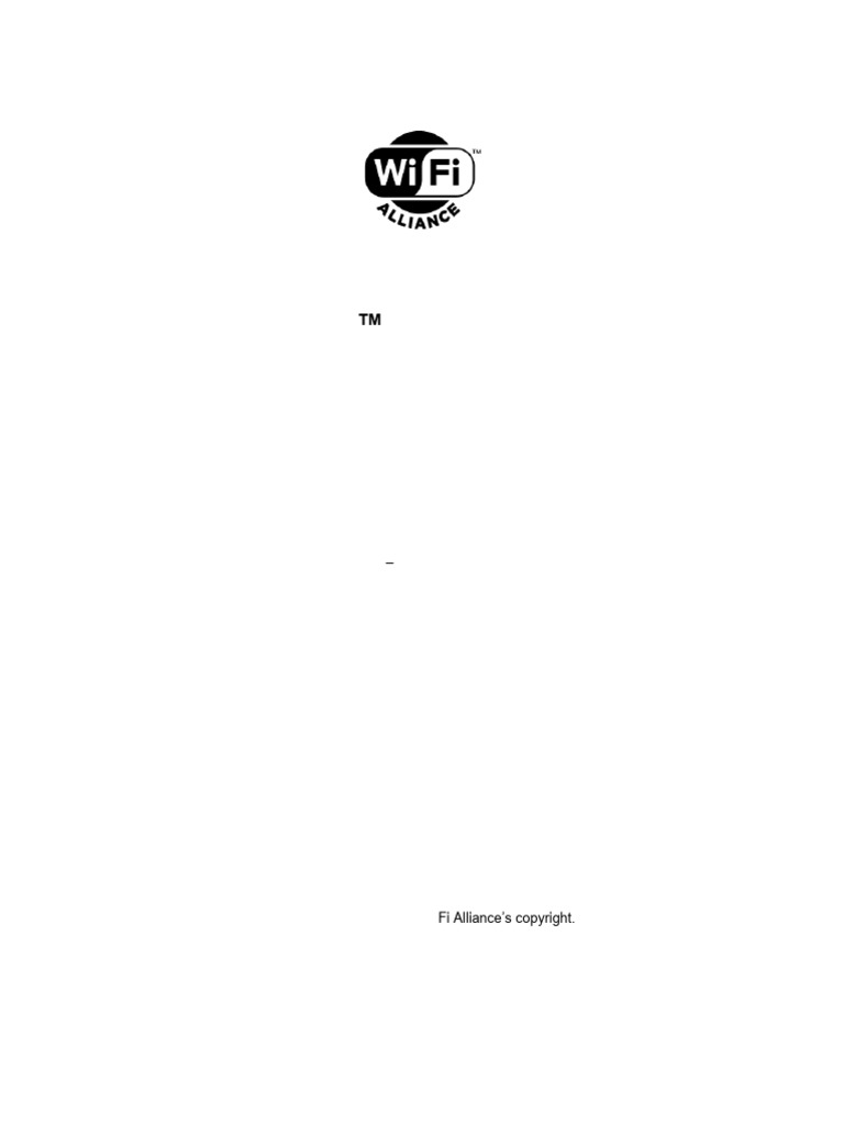 Wi-Fi Alliance Technical Note Wi-Fi EasyMesh v1.0 | PDF | Wi Fi | Copyright