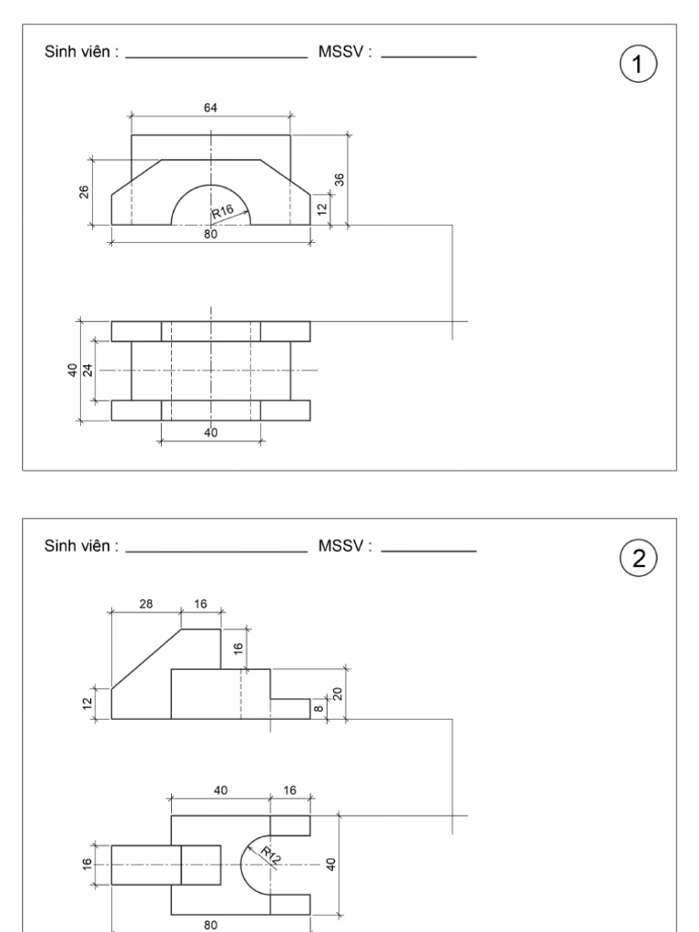 10 Bt Ve Hinh Chieu Thu 3 | PDF