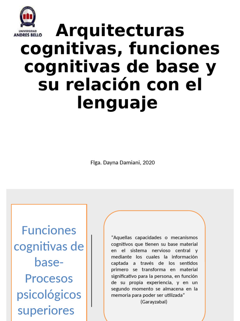 4 Clase 4 Funciones Cognitivas de Base | PDF | Memoria | Percepción