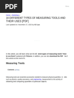 5 Measuring Tools and Their Usage | PDF