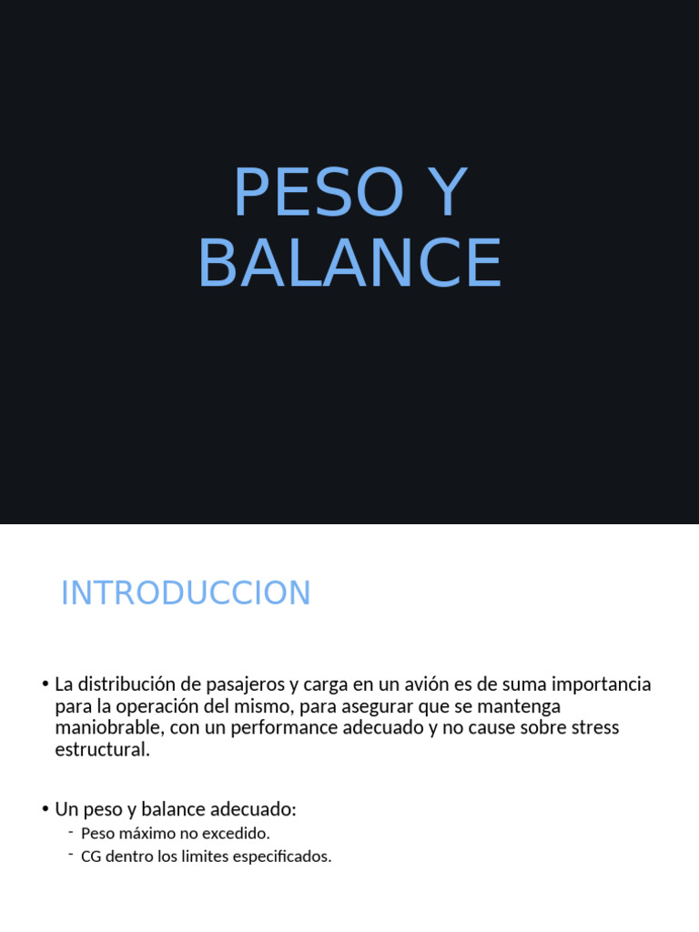 Peso y Balance Comercial | PDF | Avión | Levantar (Fuerza)