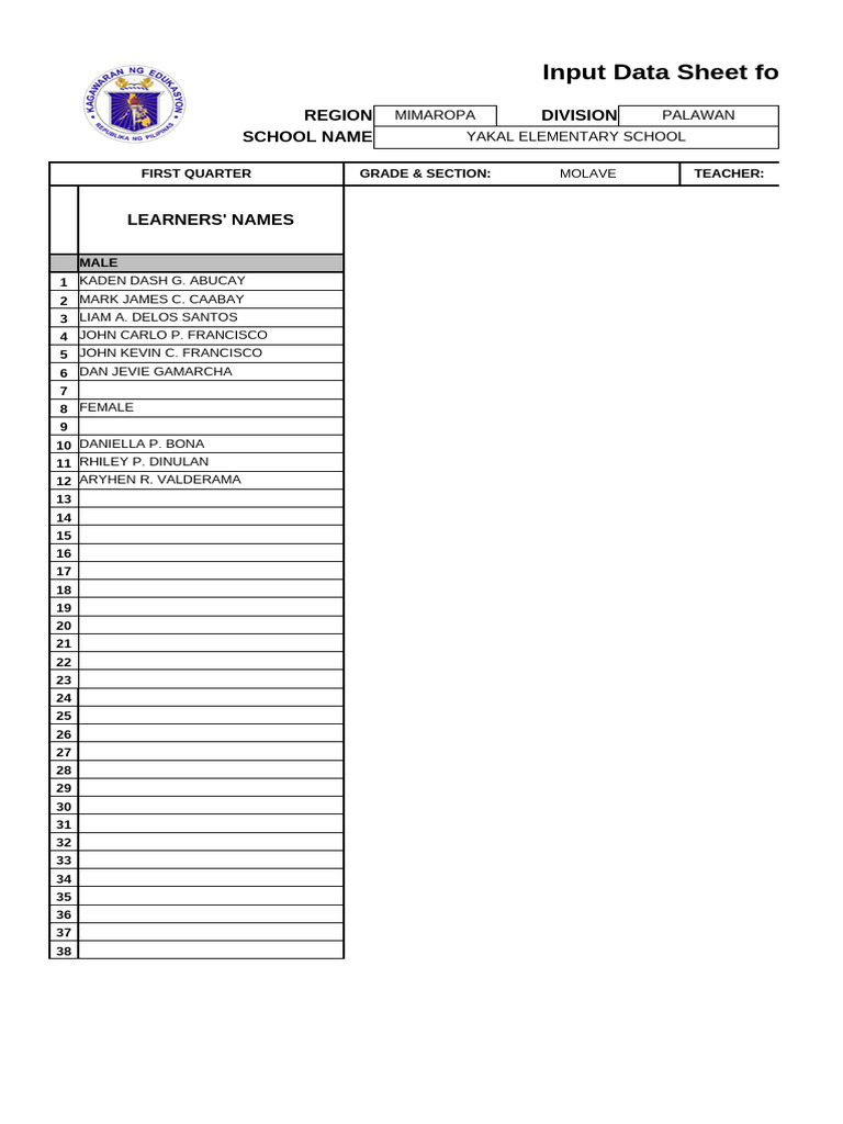 Grade 1 1st Quarter Matatag | PDF | Learning | Behavior Modification
