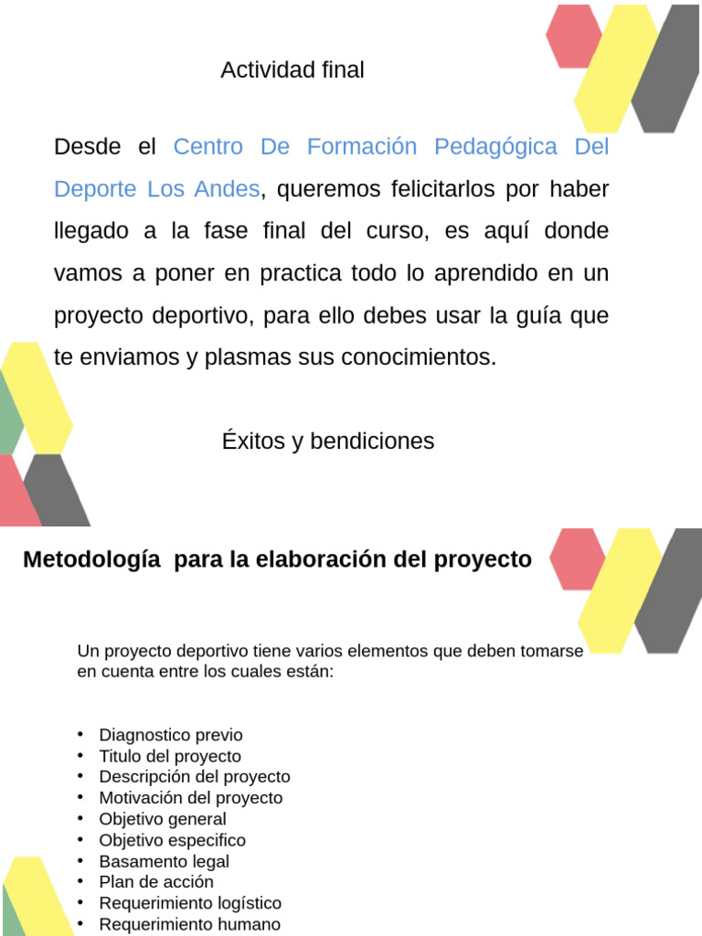 Guía para Elaborar un Proyecto Deportivo | PDF