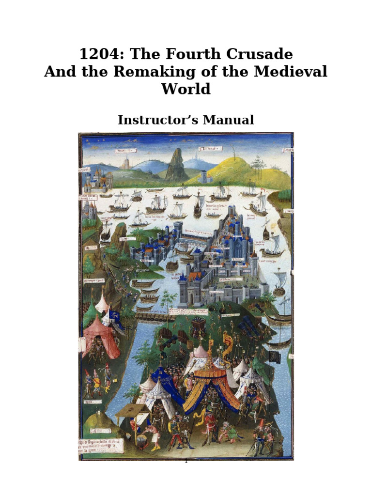 Fourth Crusade IM 4.2 APR2020 | PDF | Byzantine Empire | Crusades