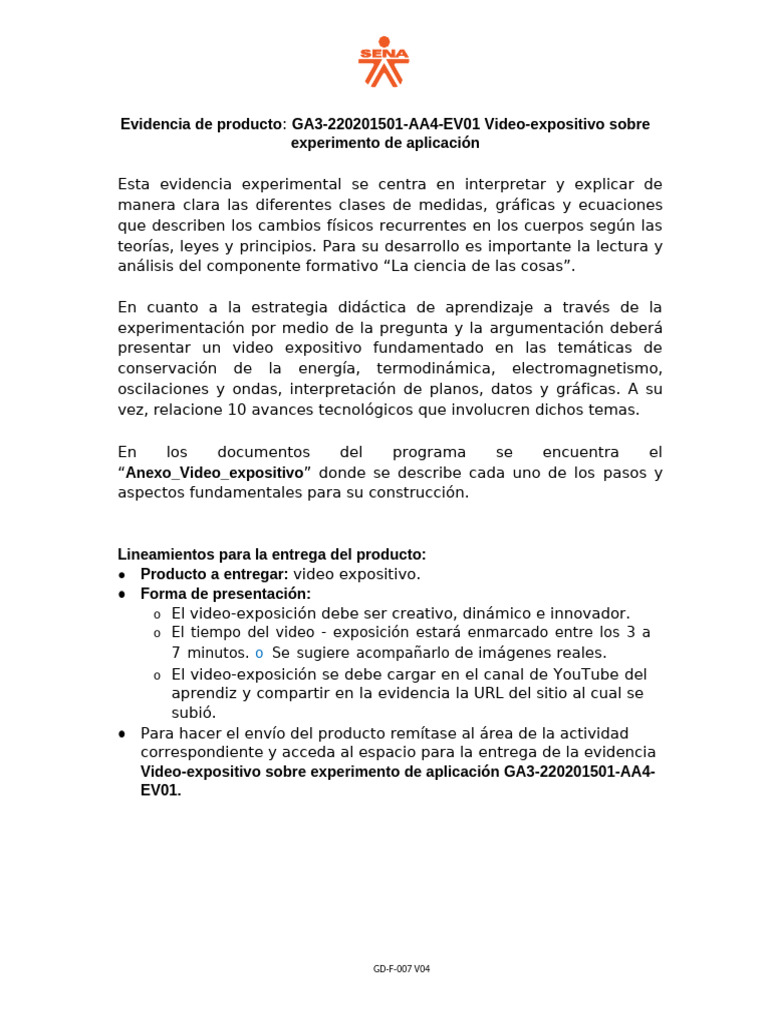 Evidencia de Producto GA3-220201501-AA4-EV01 Video-Expositivo Sobre ...