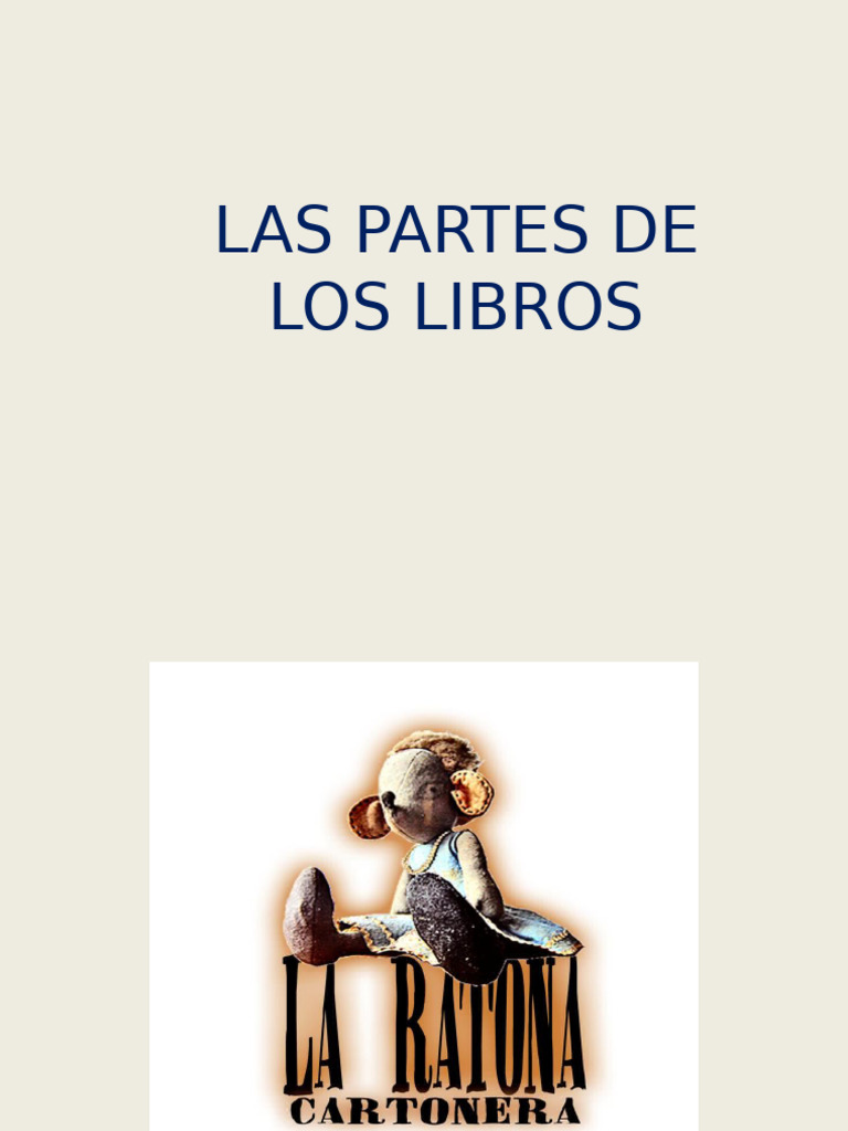 Las Partes Del Libro | PDF | Bibliografía | Libros
