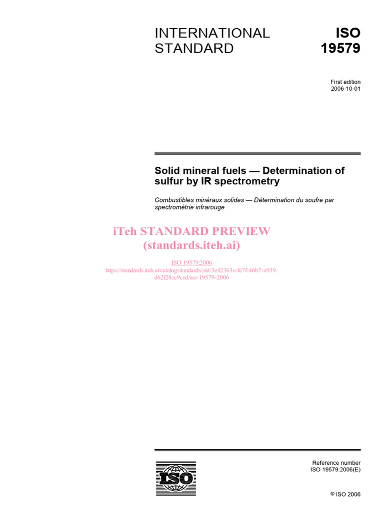 5. ISO-19579-2006 Lưu Huỳnh Thiếu Độ Tái Lập | PDF | International ...