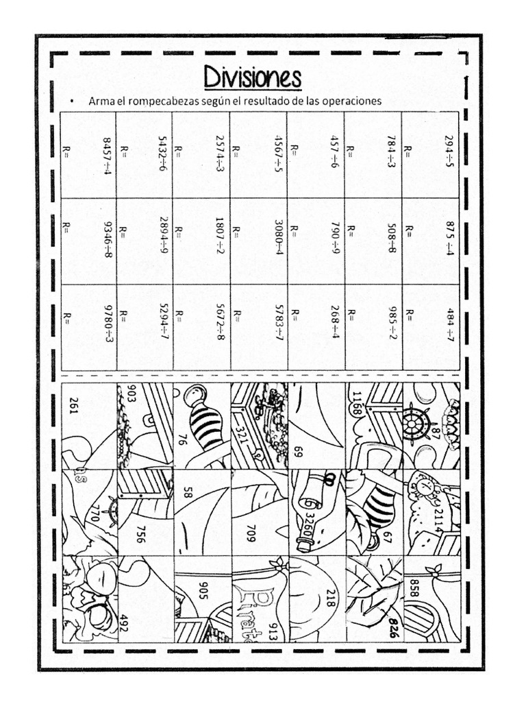 Rompecabezas Con Divisiones | PDF
