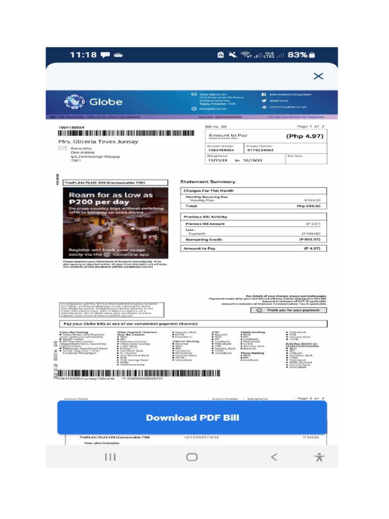 Bill Maam Glie | PDF