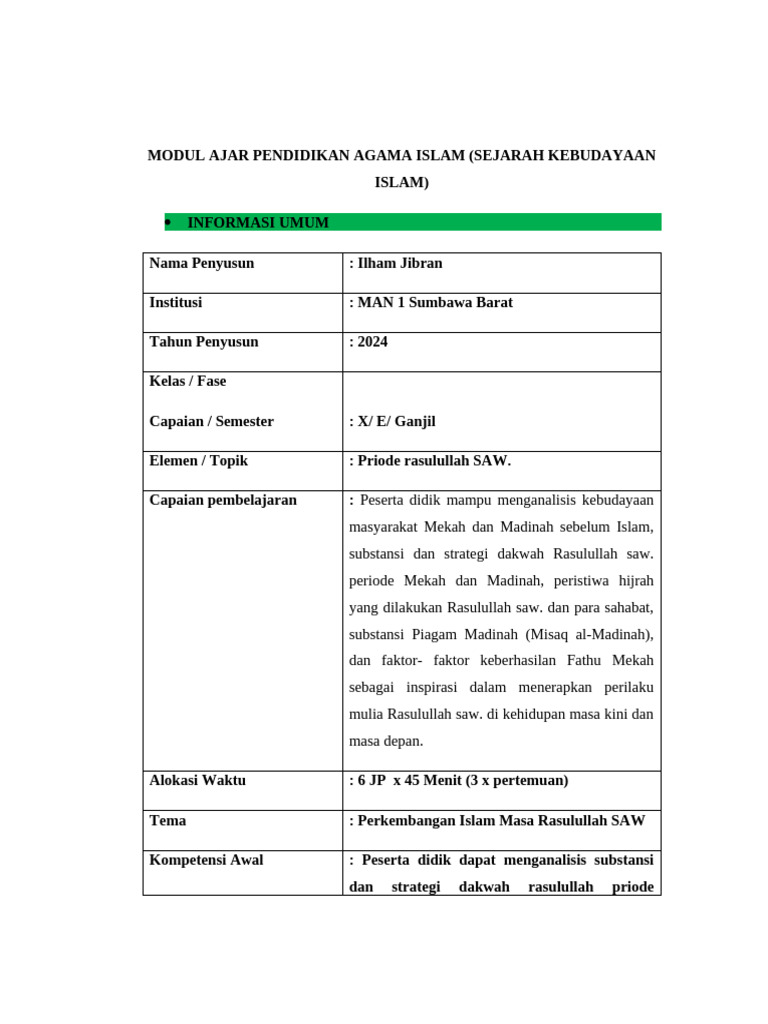 Modul Ajar Micro Teaching | PDF