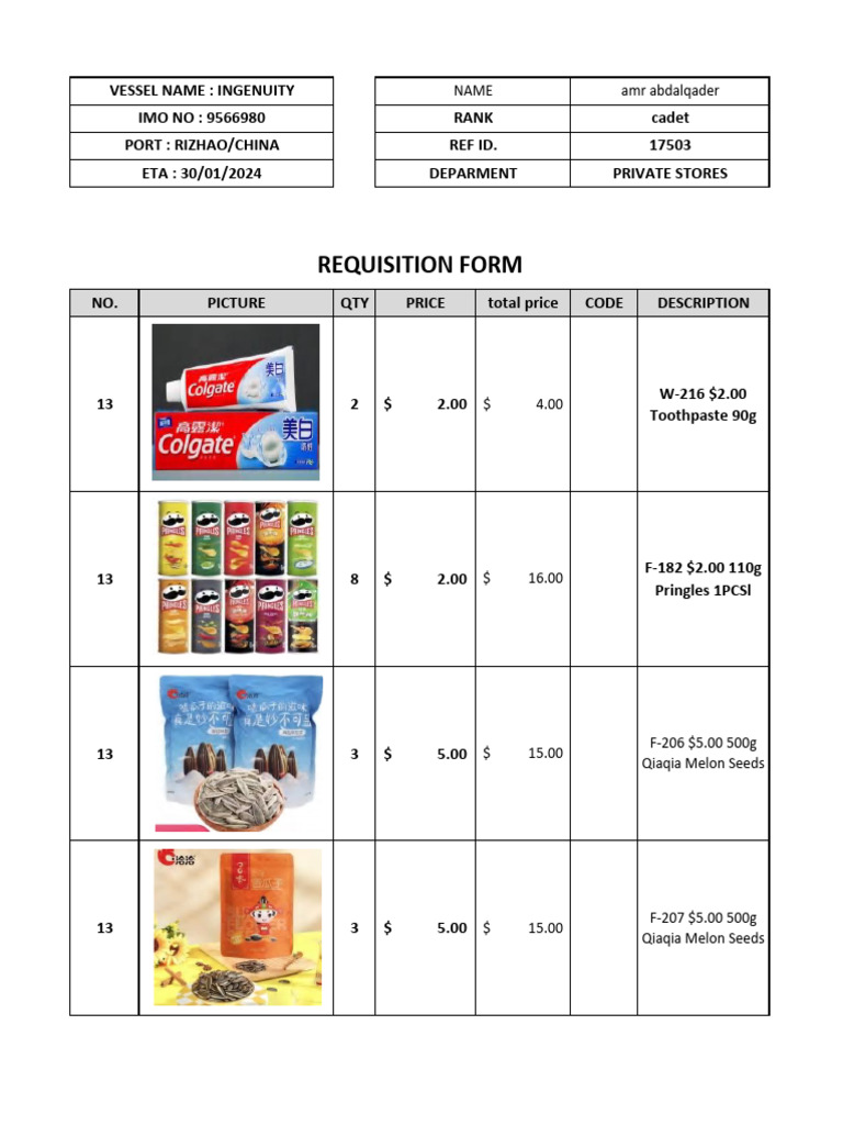 Private Order 17503 Last Update 02 | PDF | Foods | Cuisine