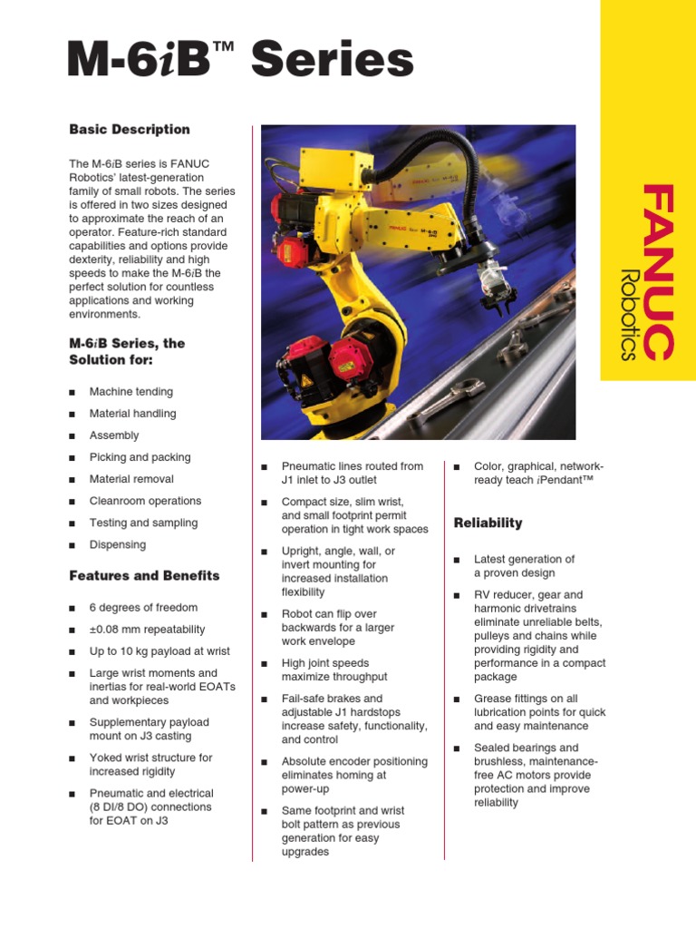 M 6ib | PDF | Robot | Robotics