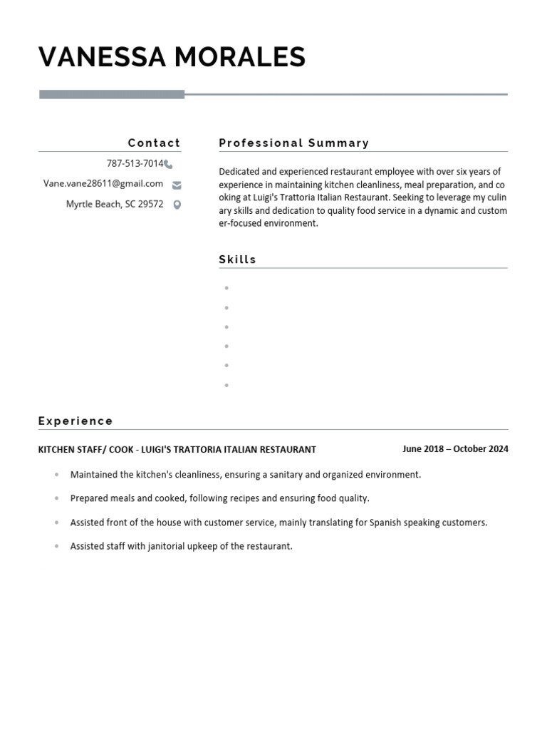 Vanessa Resume | PDF