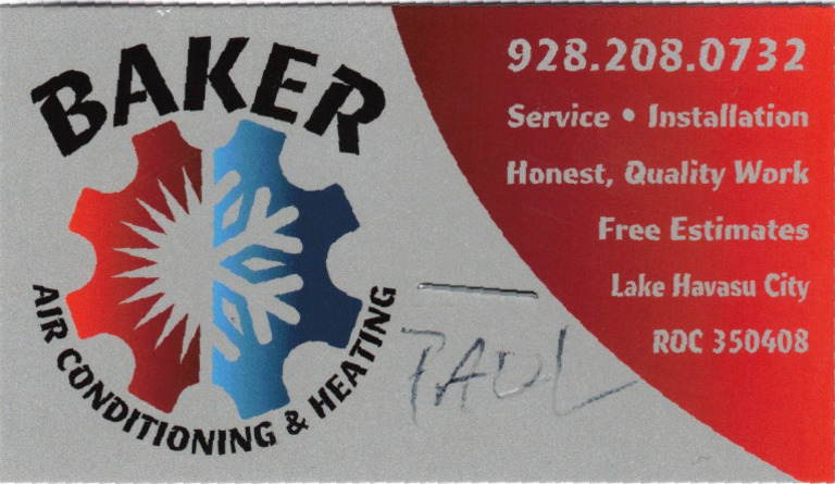 Baker Air Conditioning and Heating | PDF