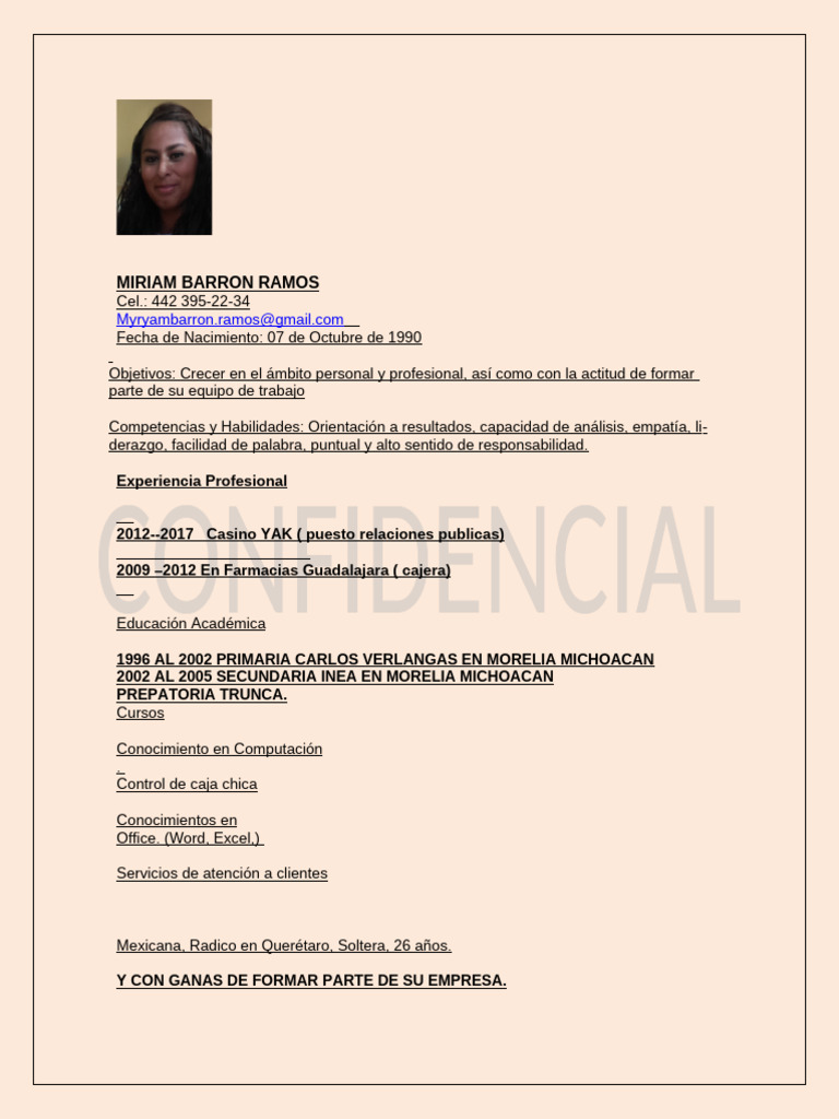 Curriculum Vitae Hugo | PDF