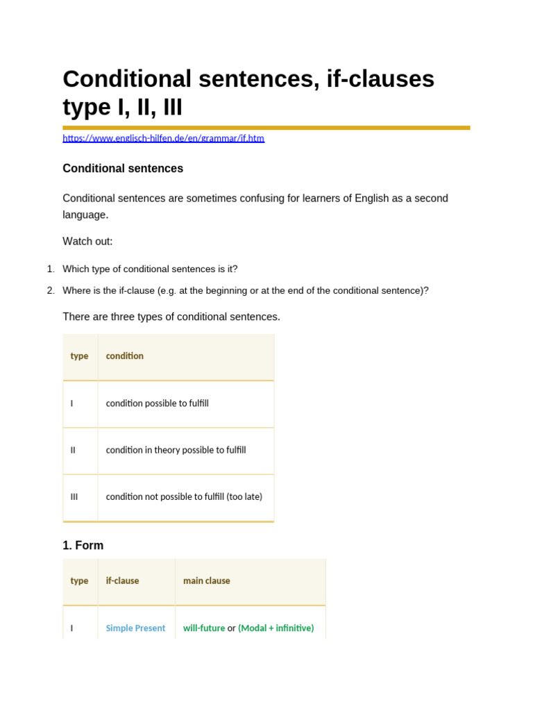 Conditional Sentences Type II and III (Past & Perfect) - Explanation ... Conditional Sentences Type II and III (Past & Perfect) - Explanation ...