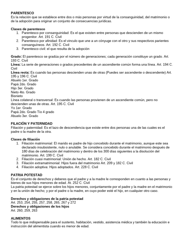 D. Civil | PDF | Parentesco | Adopción