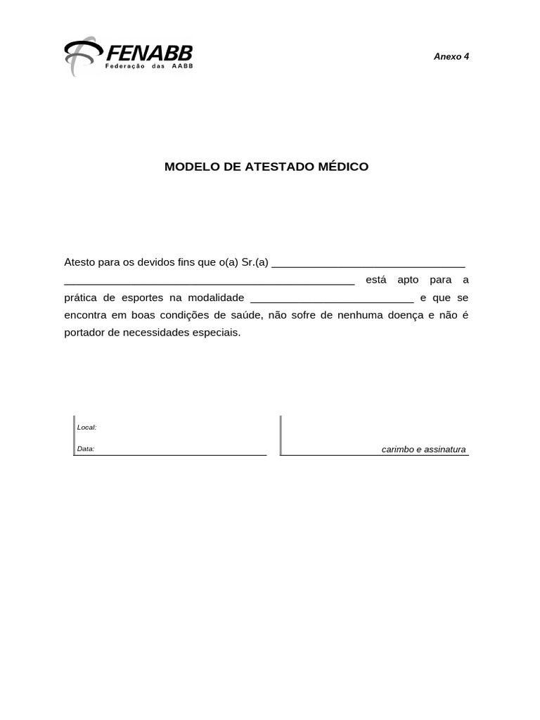 Modelo Atestado Médico v1 | PDF