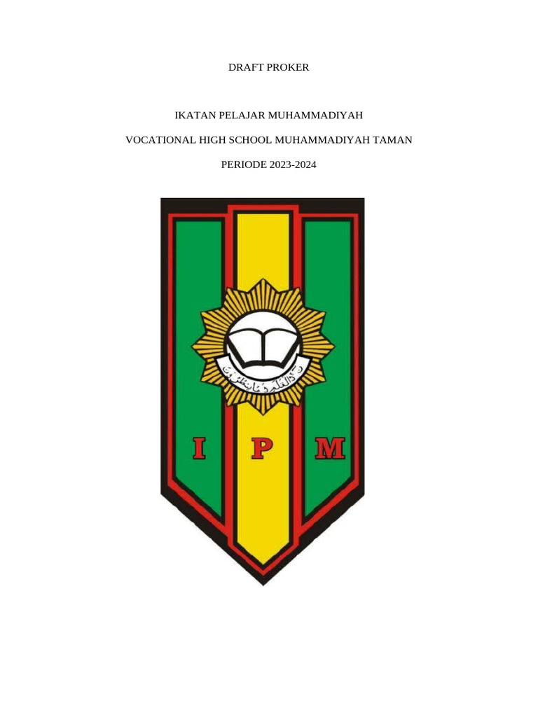 Draft Proker Ipm Vocatama 2023-2024 | PDF