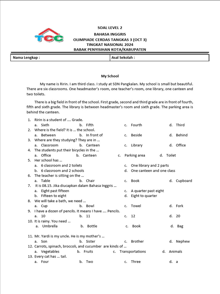 English level 2 | PDF | Foods