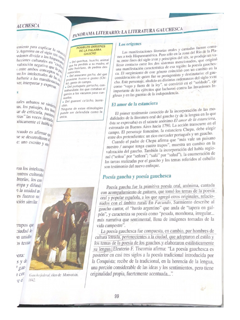 Poesia Gauchesca | PDF