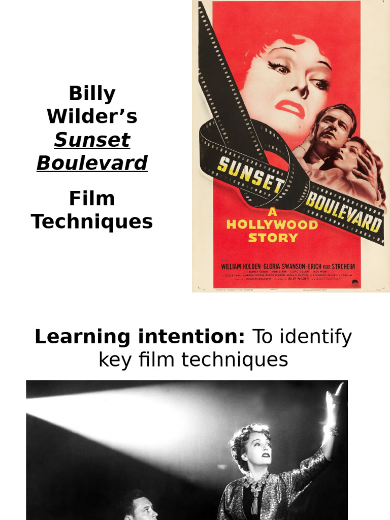 Sunset Boulevard Film Techniques | PDF | Cinematography
