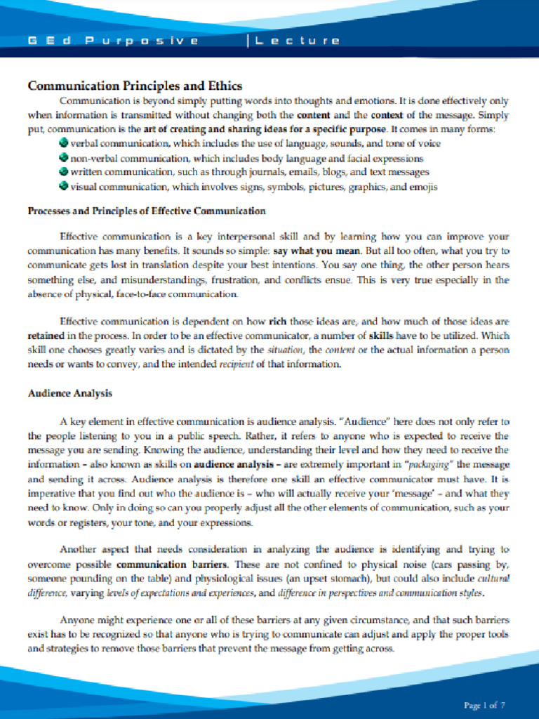 LESSON 1-4 - PURCOM | PDF